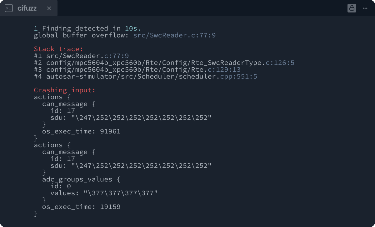AUTOSAR Simulator - Security testing | Solutions | Code Intelligence
